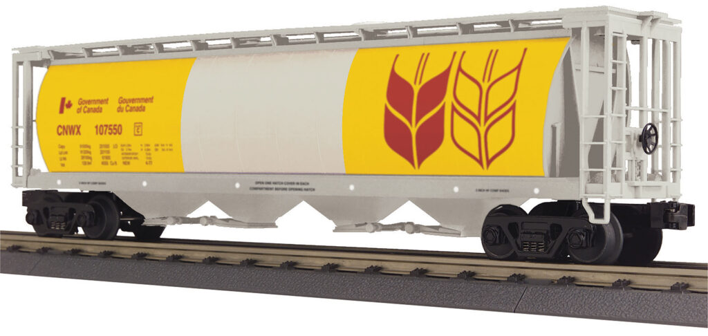 CANADIAN WHEAT 4-BAY CYLINDRICAL HOPPER CAR - Imperial Train Company